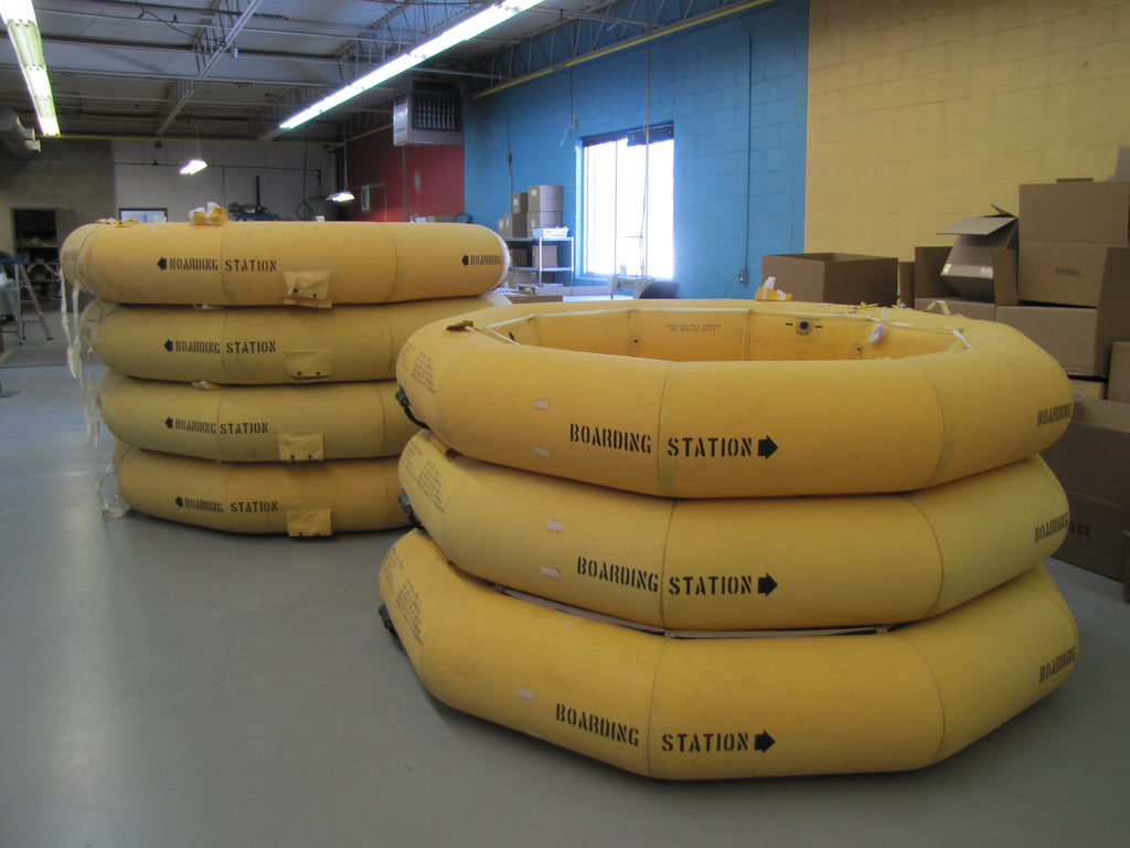 4-6 person Life Raft - EAM P/N R0102A105RB10 - Used – Tulmar Safety Systems