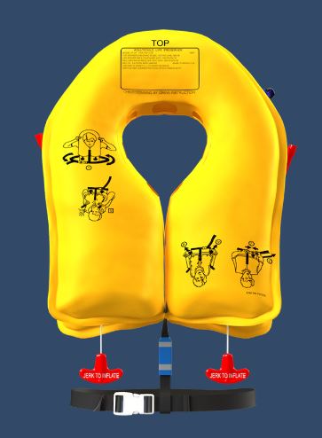 Twin-Cell Life Vest: EAM XF-35 Series - P/N P01074-101W 5 years (Comme ...